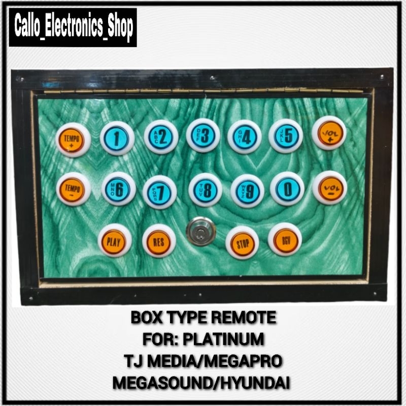 Box Type Remote Control For ALL Model Karaoke Player Platinum/Hyundai ...