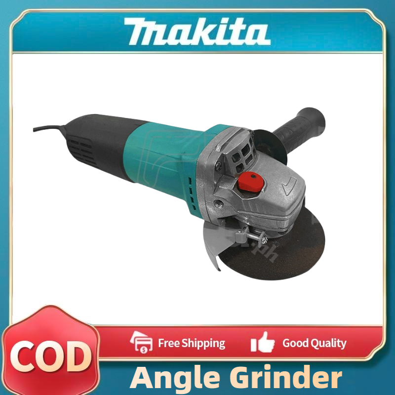 Makita Electric Hand Angle Grinder Electric Power Tool Impact drill Blue Protable Grinder Set ...