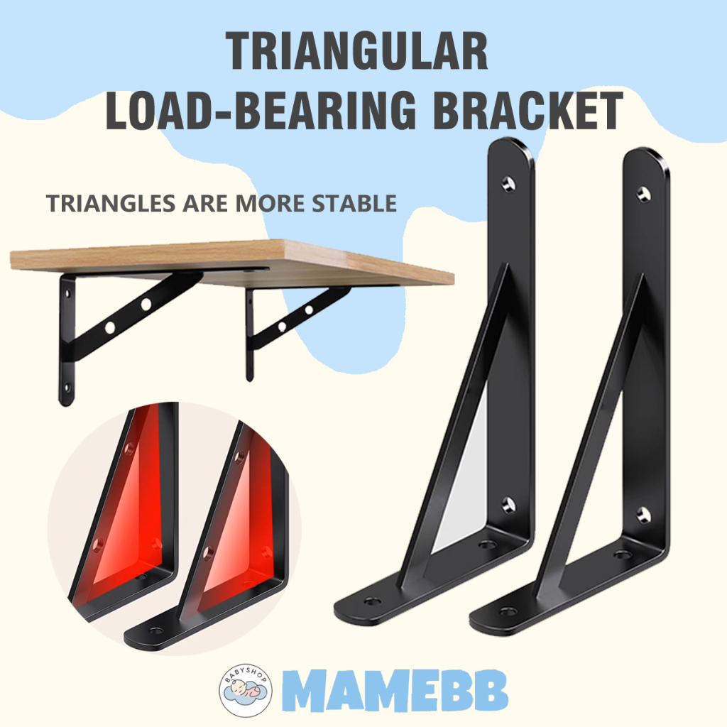 Triangle Stainless Steel Corner Hanging Mounted Heavy Duty Wall Bracket ...