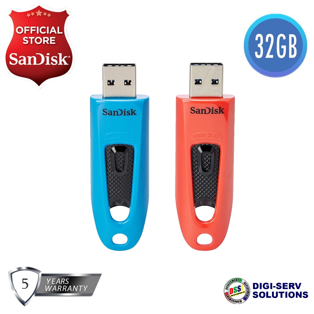 SanDisk Ultra 32GB Multi Region 3.0 USB Flash Drive SDCZ48-032G-G462 (2 ...
