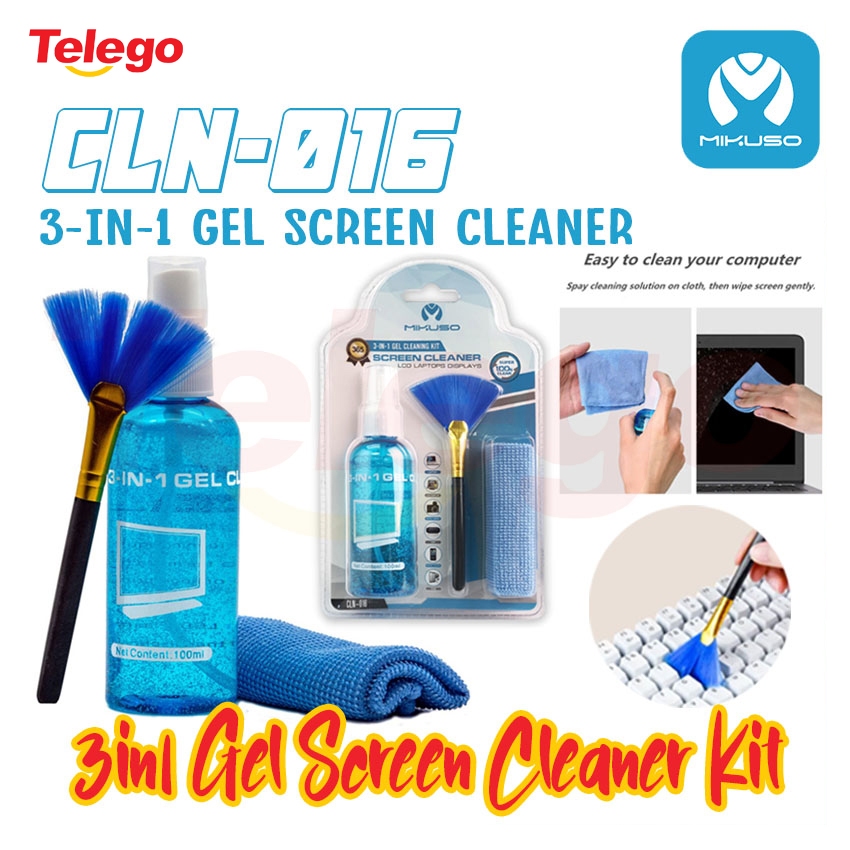 Telego MIKUSO CLN-016 3 in 1 Screen Cleaner Kit Screen Gel Cleaning Kit ...