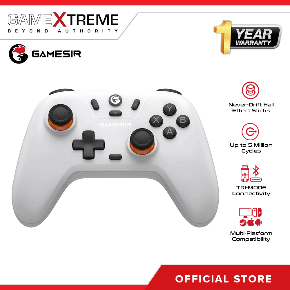 Gamesir T4 Nova Lite Multi-Platform Wireless Game Controller White ...
