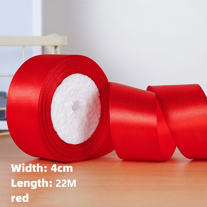 [BUY 1 TAKE 1] 4cm (25 yards/roll) Satin Ribbon Roll Gift Packaging ...