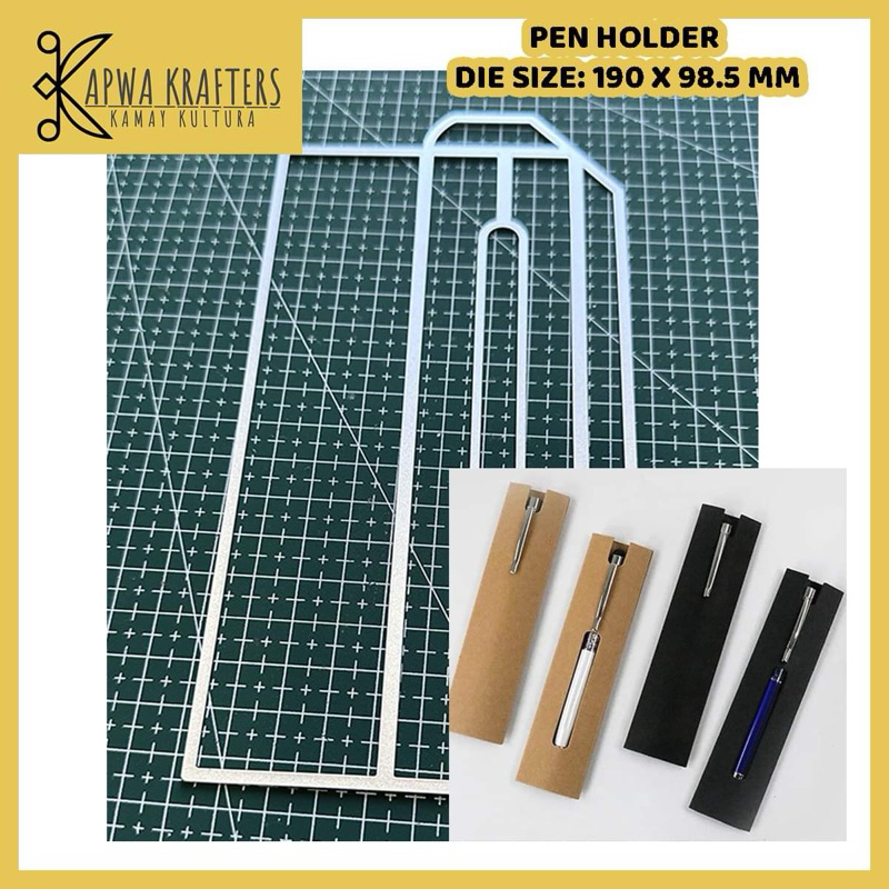 KAPWA KRAFTERS KK05 Pen Holder Pouch Metal Die Cutter Cutting Dies Box ...