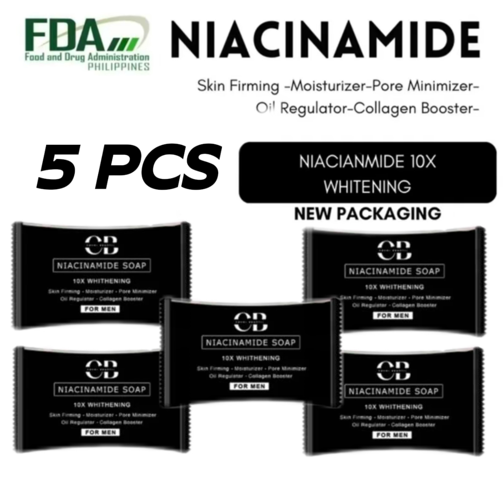 5PCS/4PCS/3PCS [FDA APPROVED] CB NIACINAMIDE SOAP FOR MEN & WOMEN 10X ...