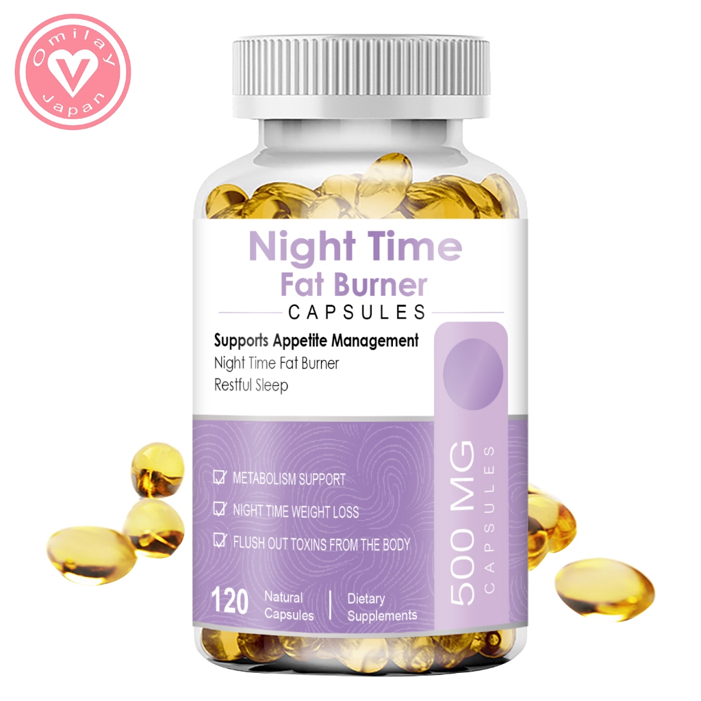 Omilay Slimming Capsule Night Time Fat Burner Softgels Detox Weight ...