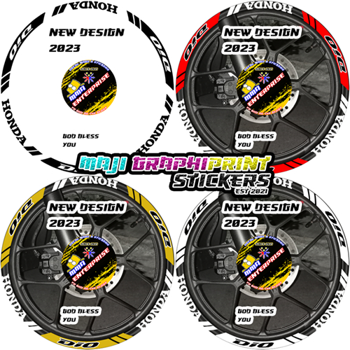 Honda Dio New Design Decal Mag Sticker Printed By Maji GraphiPrint ...