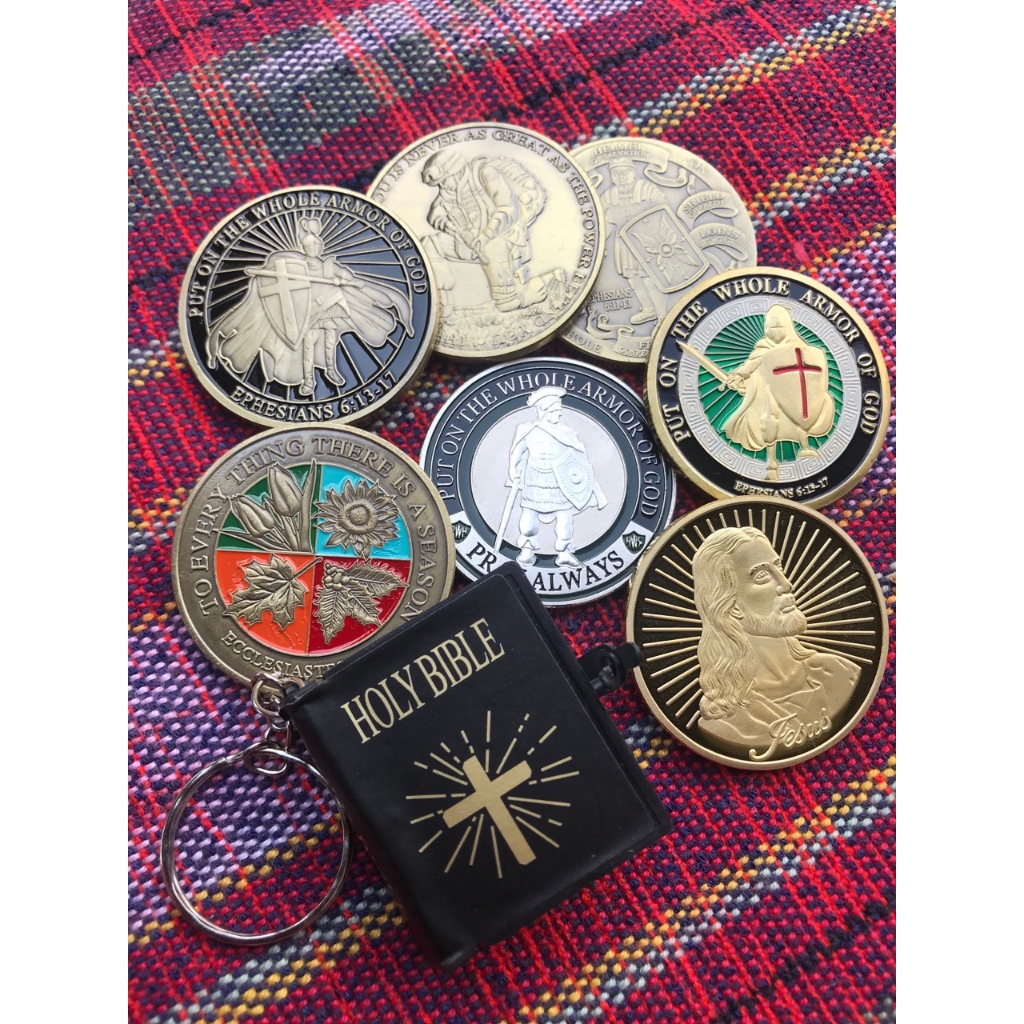 Prayer Holy Bible Coin Verse Medallion Inspiration Jesus Soldier ...