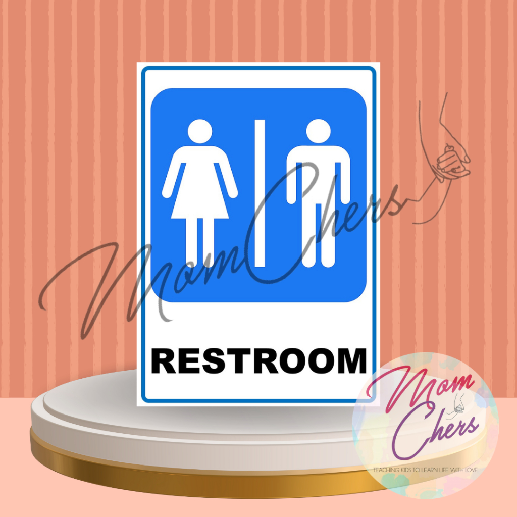 LAMINATED SIGNAGE FOR CR RESTROOM PUBLIC TOILET 250mic | Shopee Philippines
