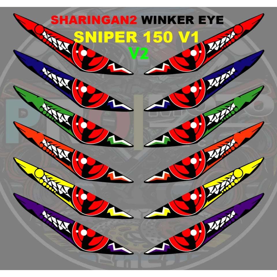 Yamaha Sniper 150 Sharingan Eye Winker Transparent | Shopee Philippines