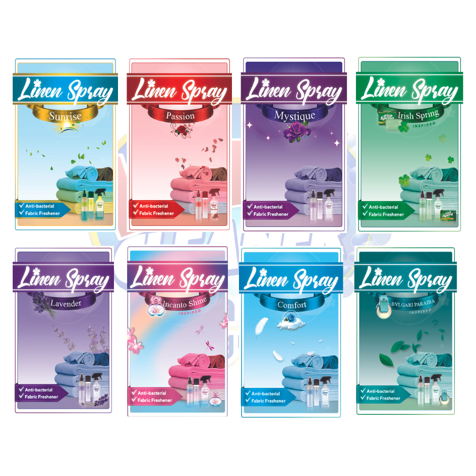 STICKER LABEL for linen spray | Shopee Philippines