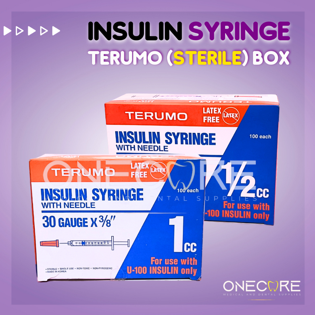 [1Box- Blue] Terumo Insulin [G30] 1cc or 1/2cc | Shopee Philippines