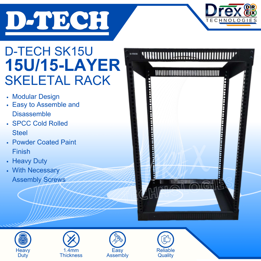 D-TECH 15U/15-Layer Skeletal Rack (Disassembled) | Shopee Philippines