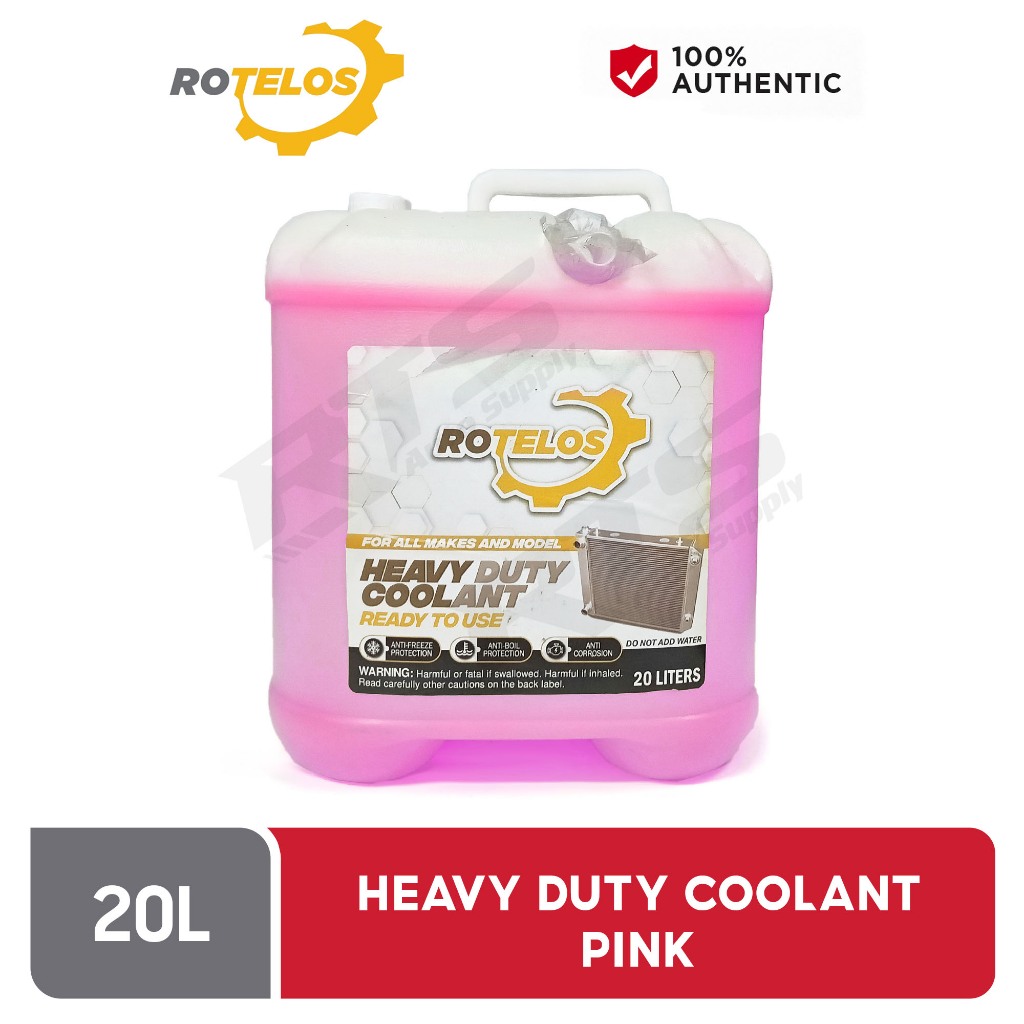 Rotelos Heavy Duty Coolant Pink - Car and Motorcycle 20 Liters / 20L ...