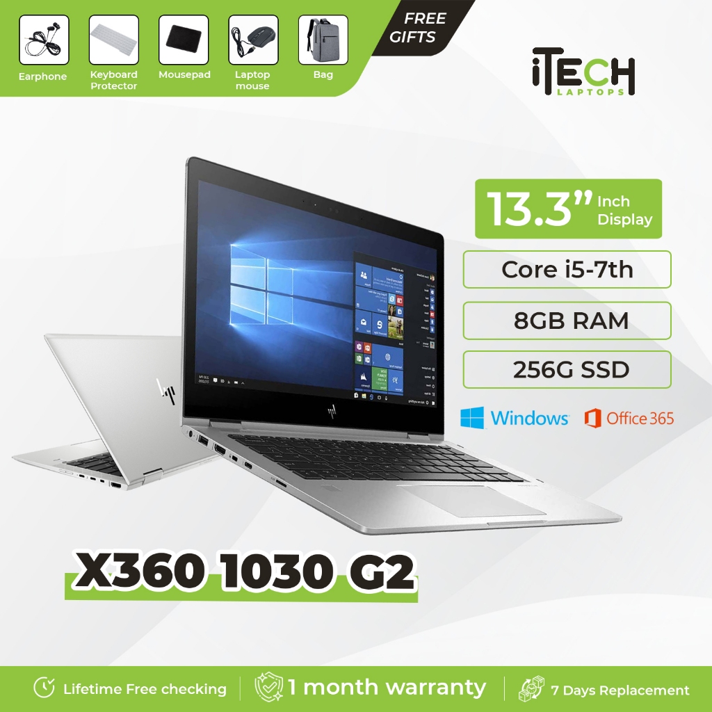 HP ELITEBOOK X360 1030 G2 i5-7th Gen 8gb RAM 256GB SSD 13.3" Inch ...