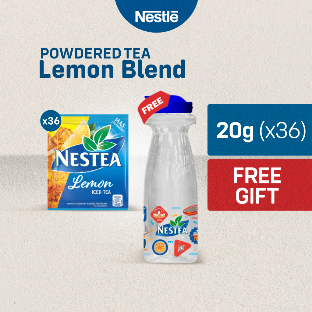 Nestea Lemon Blend Iced Tea 20g - Pack of 36 with FREE Nestea Summer ...