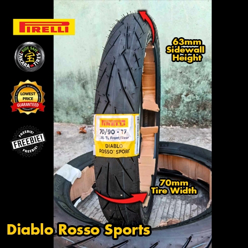 PIRELLI TIRE Diablo Rosso Sports tires 17 by TAKARA TIRES , Motorcycle ...
