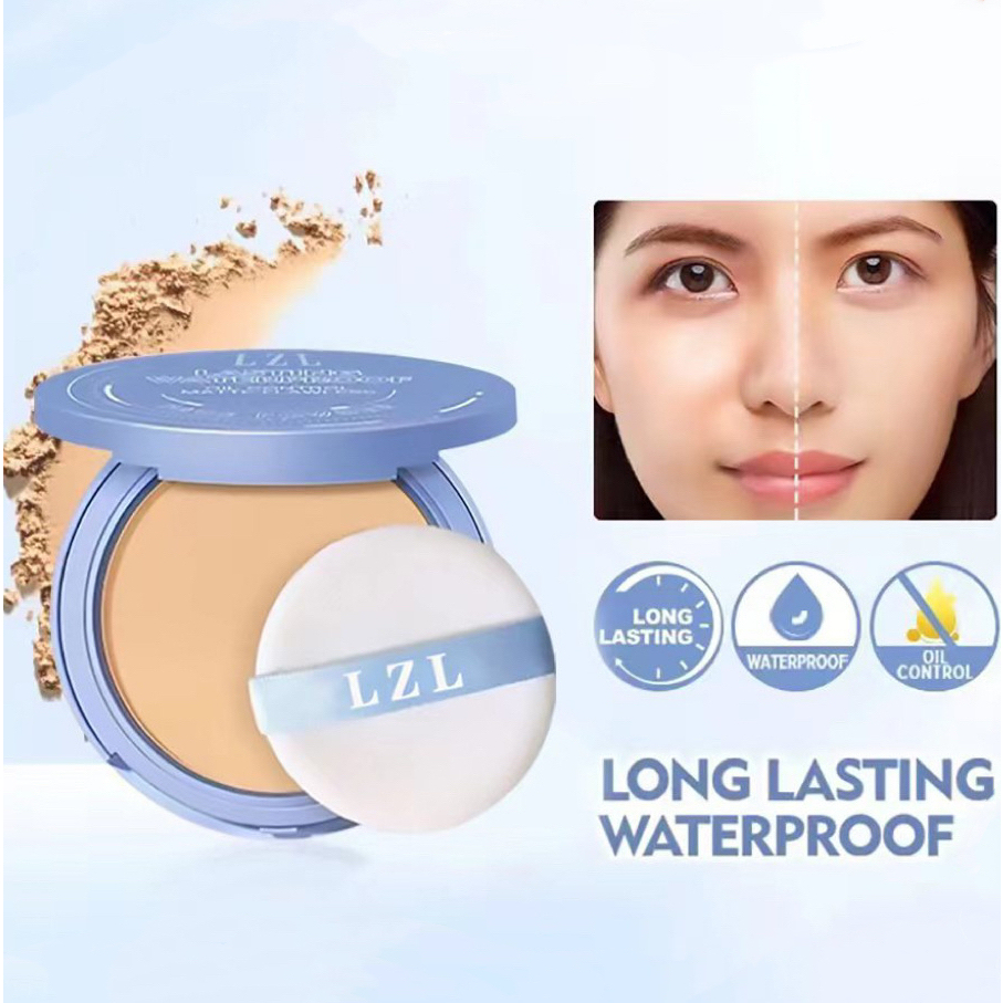 Oil Control Matte Face Powder Long Lasting Flawless Setting Powder Face Makeup With Mirror ...