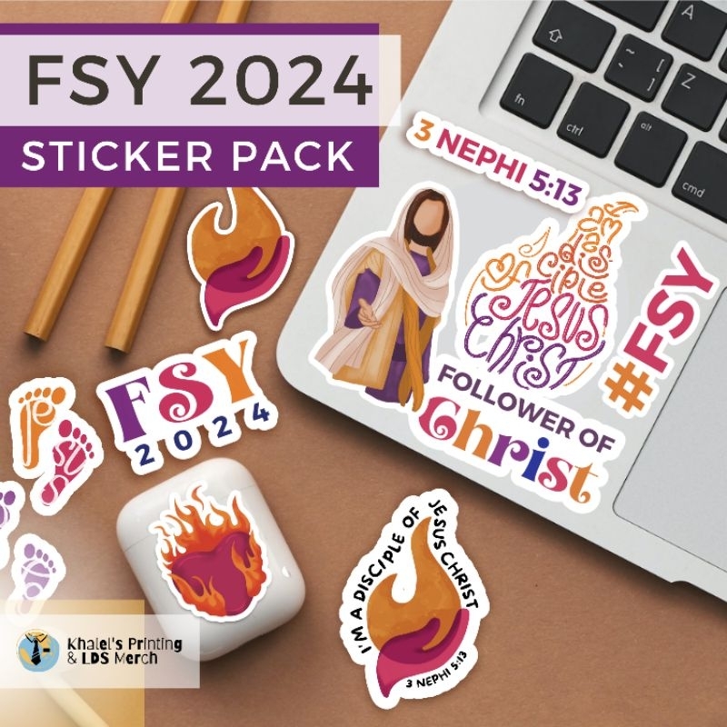 FSY 2024 inspired vinyl sticker pack LDS waterproof stickers | Shopee ...