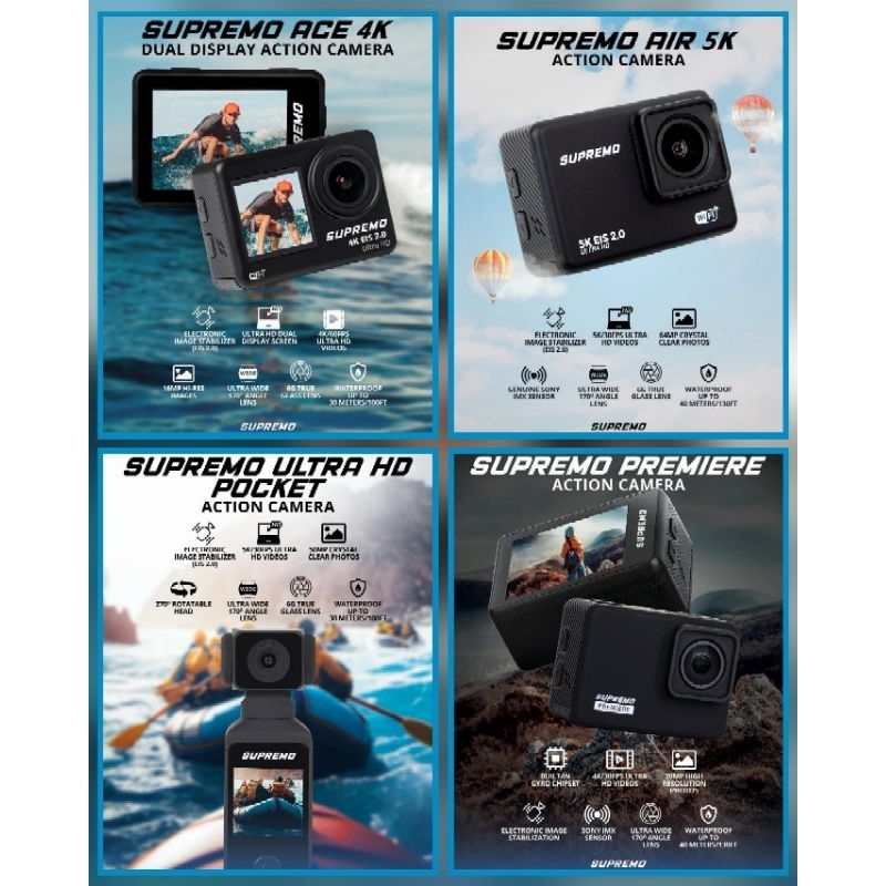 Supremo Action Camera 5k Resolution | Shopee Philippines