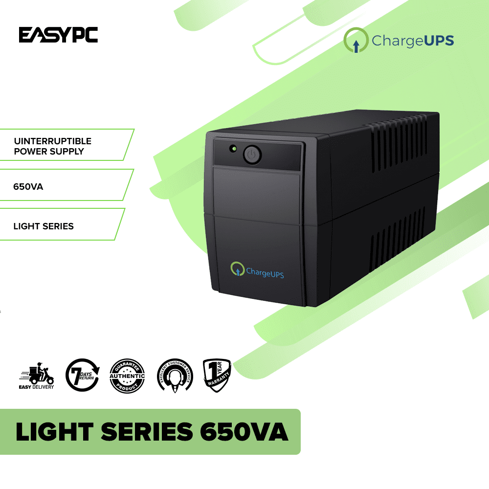 EasyPC| Charge UPS Light Series 650VA| 220VAC | Shopee Philippines