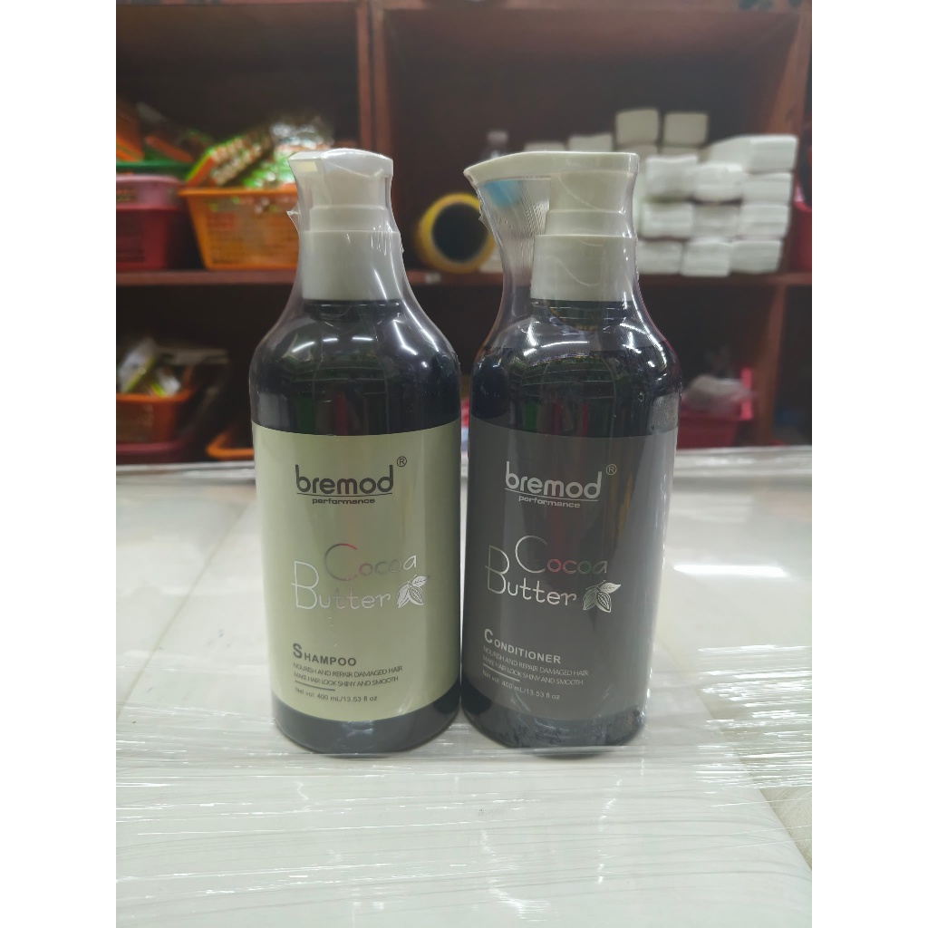 Bremod Cocoa Butter Hair Shampoo Conditioner Set Moisture Care 400ml ...