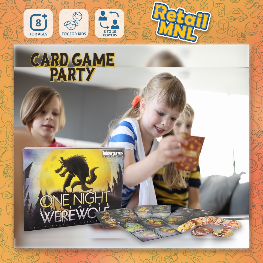 Retailmnl One Night Ultimate Werewolf Card Game Party Game Kids Toy ...