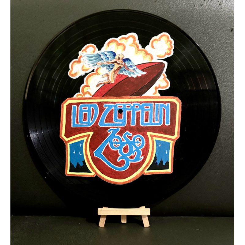 12 inches Hand Painted Vinyl Record | LED ZEPPELIN Wall Art Decor ...