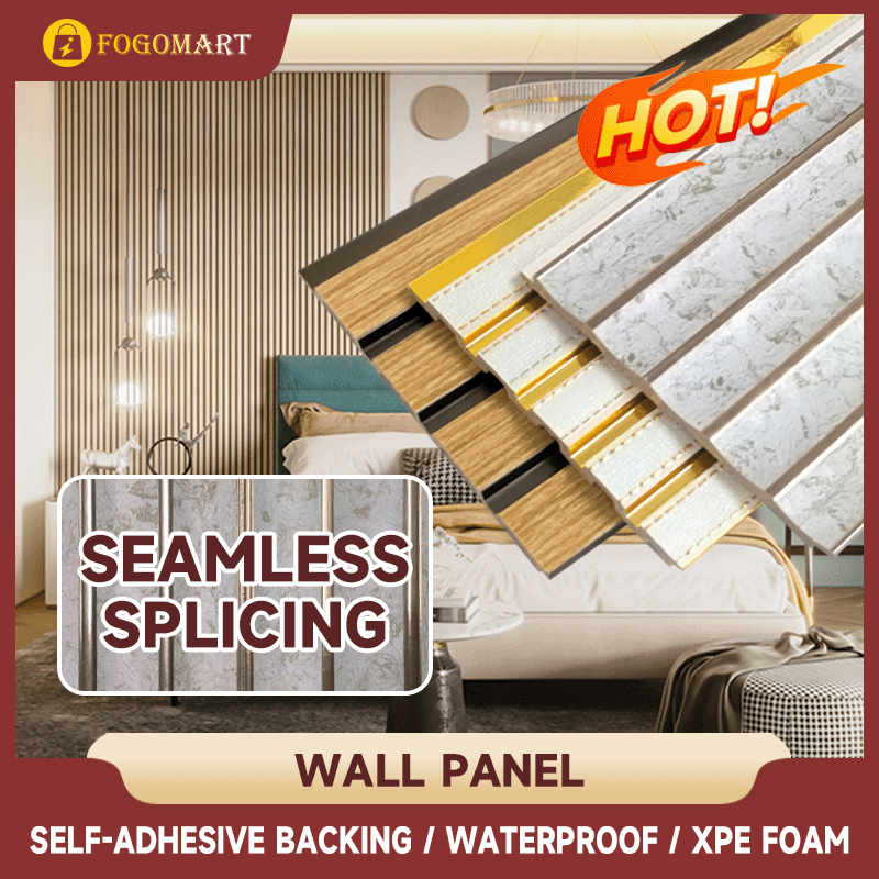 PVC Wood Panel Board Grille Design TV Background Fluted Wall Panel ...