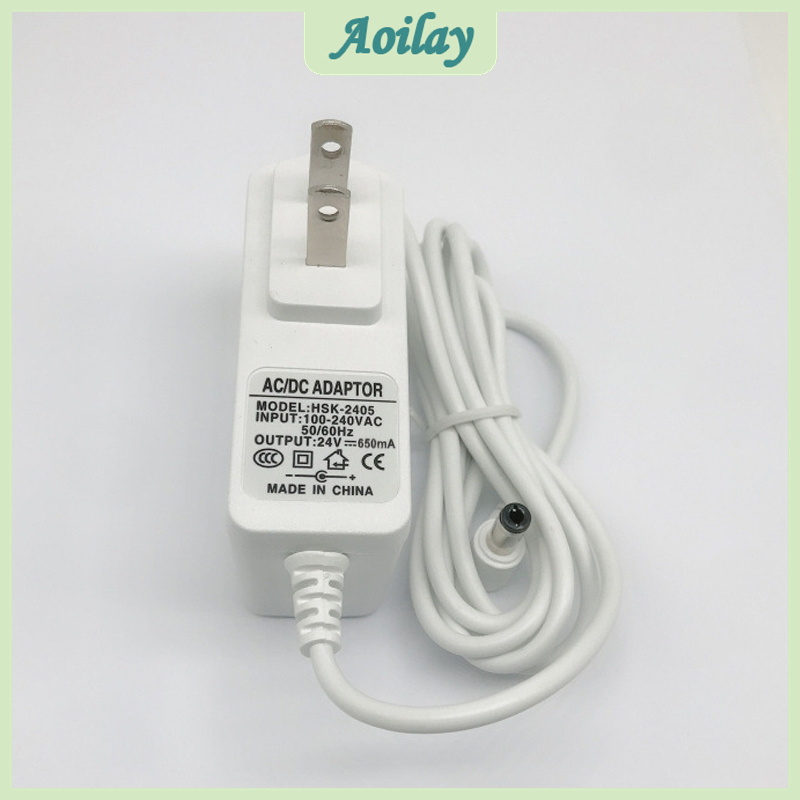 24V 0.65A 5.5*2.1mm Power Supply Adapter AC/DC 500mA Universal US Power ...