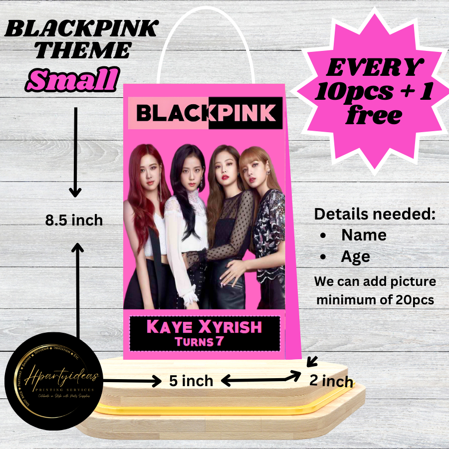 Blackpink loot bag for Birthday customize blackpink design loot bag for ...