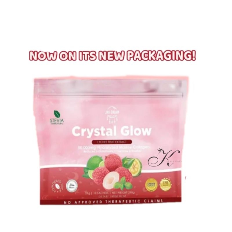 CRYSTAL GLOW LYCHEE FLAVOR (NEW PACKAGING) | Shopee Philippines