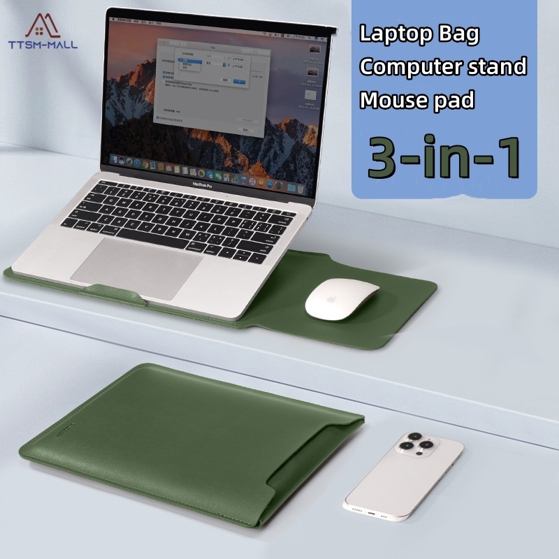 TTSM-MALL-3 in 1 Laptop Sleeves and Stand and Mouse pad Laptop Bag ...