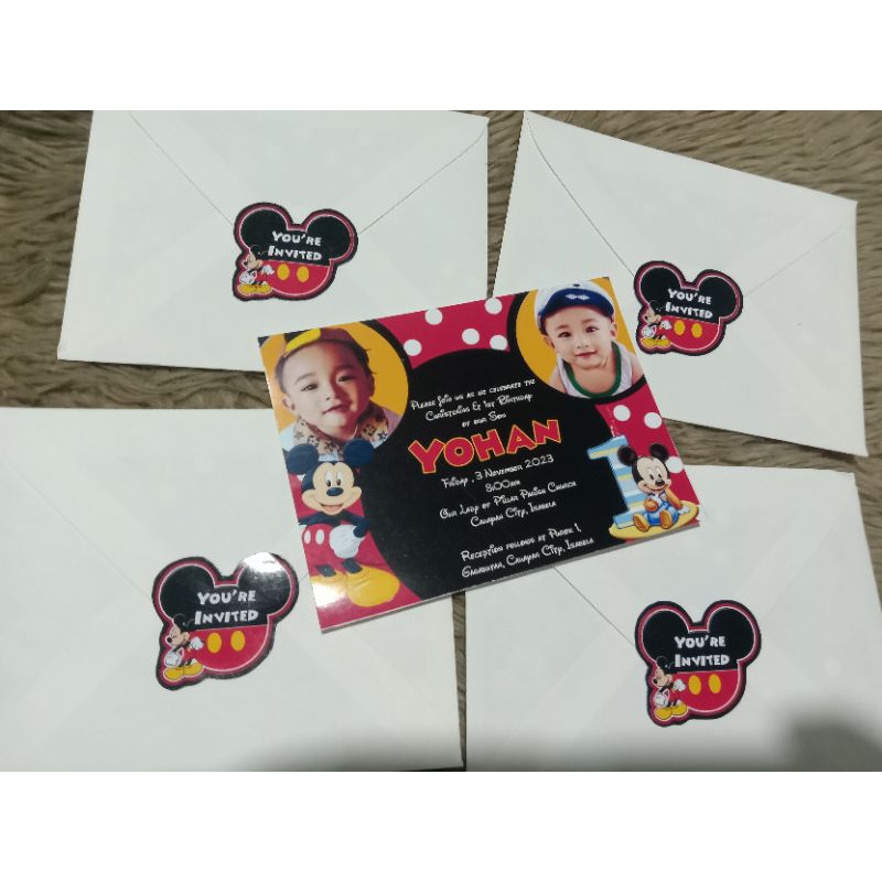 4R Invitation Card with white envelope | Shopee Philippines