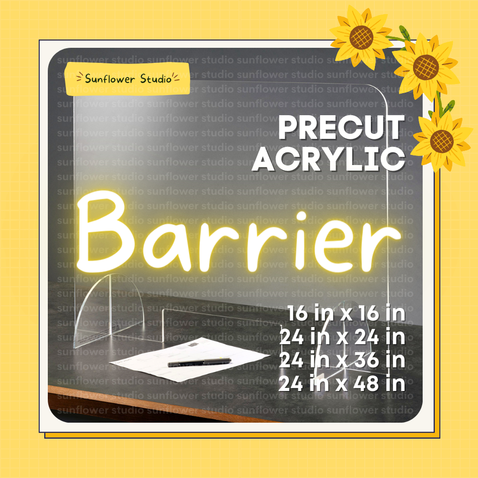 Acrylic Barrier Table Shield Protection Shield Sneeze Guard 3mm ...