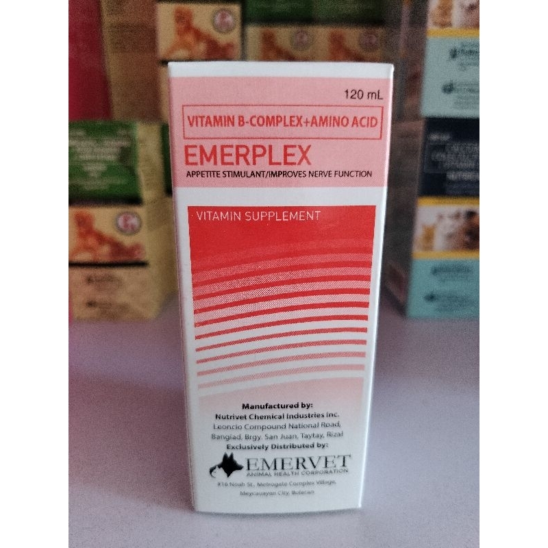 Emerplex Vitamins B-Complex + Amino Acid 120ml w/ free syringe | Shopee ...
