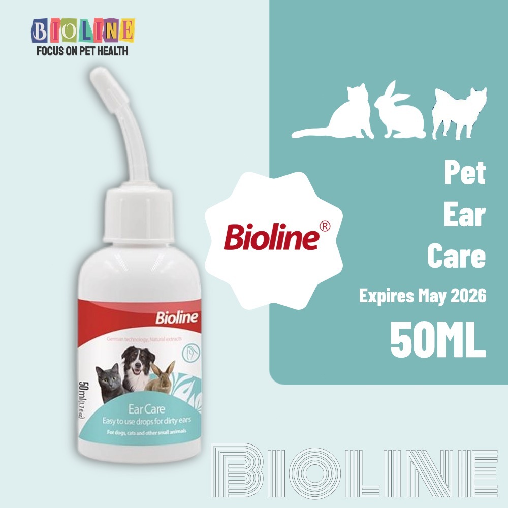BIOLINE Ear Care for Dogs&Cats and Rabbits 50ml | Shopee Philippines