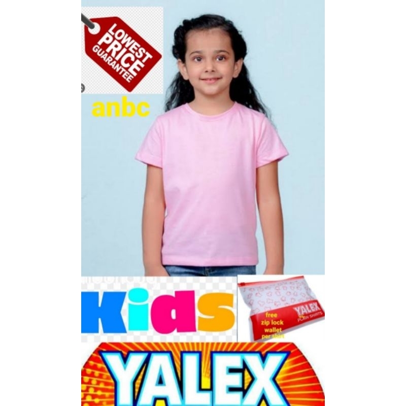 Yalex Plain Light Pink Tshirt for kids | Shopee Philippines