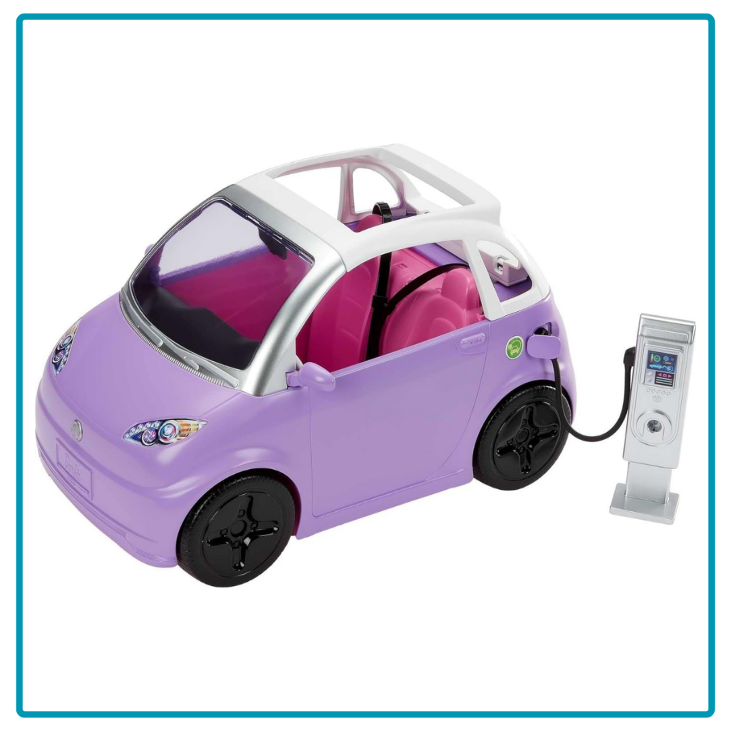 Barbie Toy Car electric Vehicle with Charging Station Purple | Shopee ...