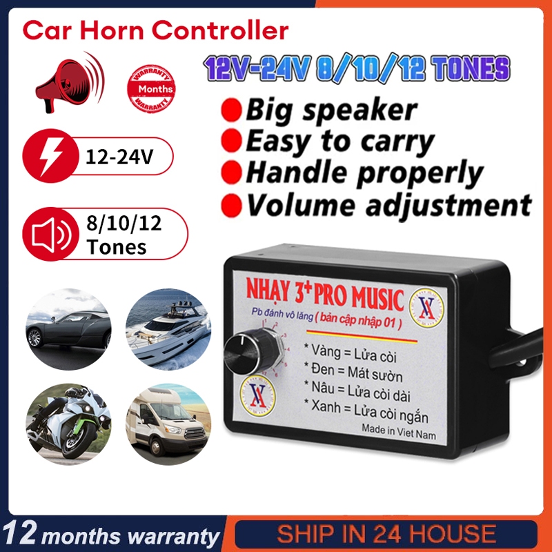 nhay 3 pro Car Horn Controller Electric Horn Speaker Sound Control Unit ...