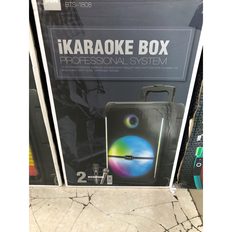 NWE BTS-1808 IKARAOKE BOX Professional System Bluetooh Speaker With ...