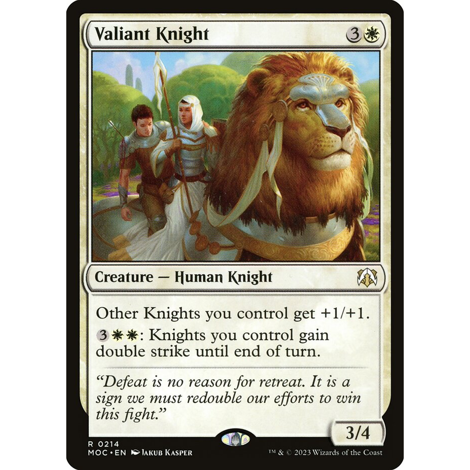 Valiant Knight - Creature - WHITE | Shopee Philippines