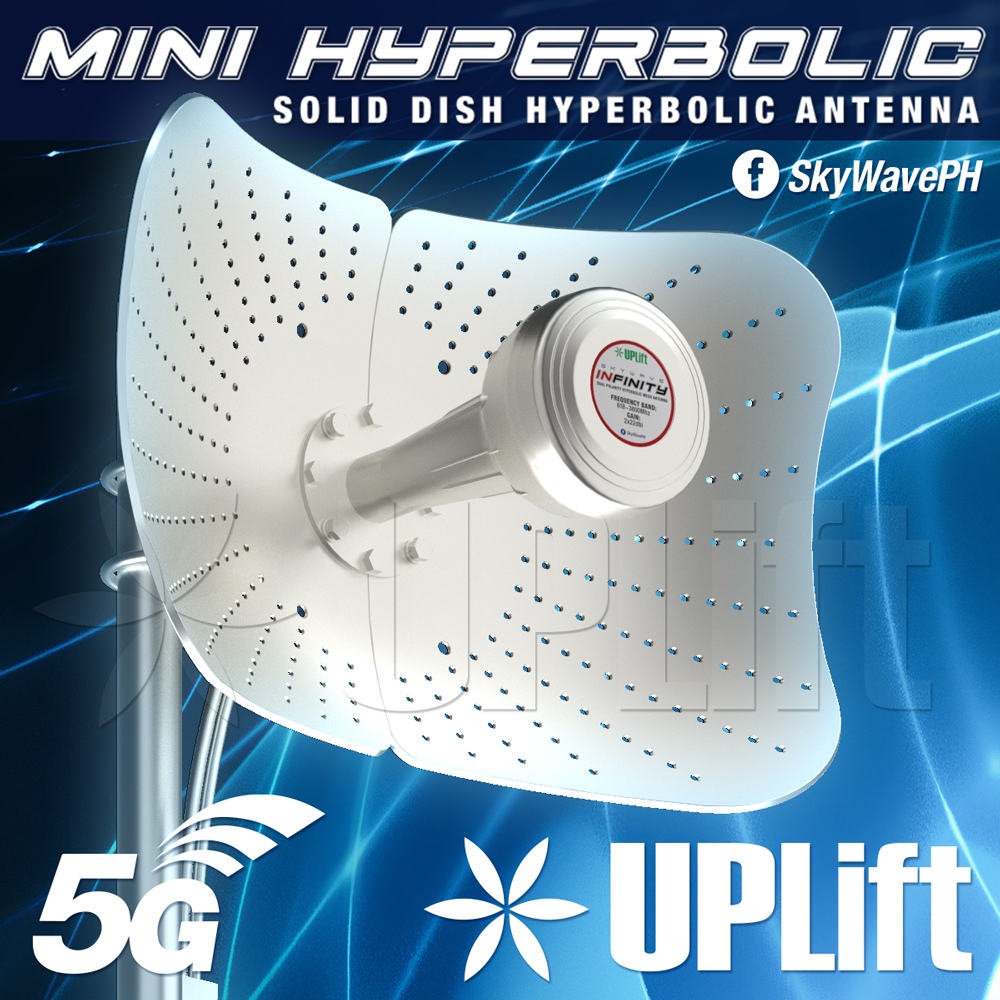 UPLift SkyWave Infinity Mini Hyperbolic Solid Dish 5G-Ready Wifi ...