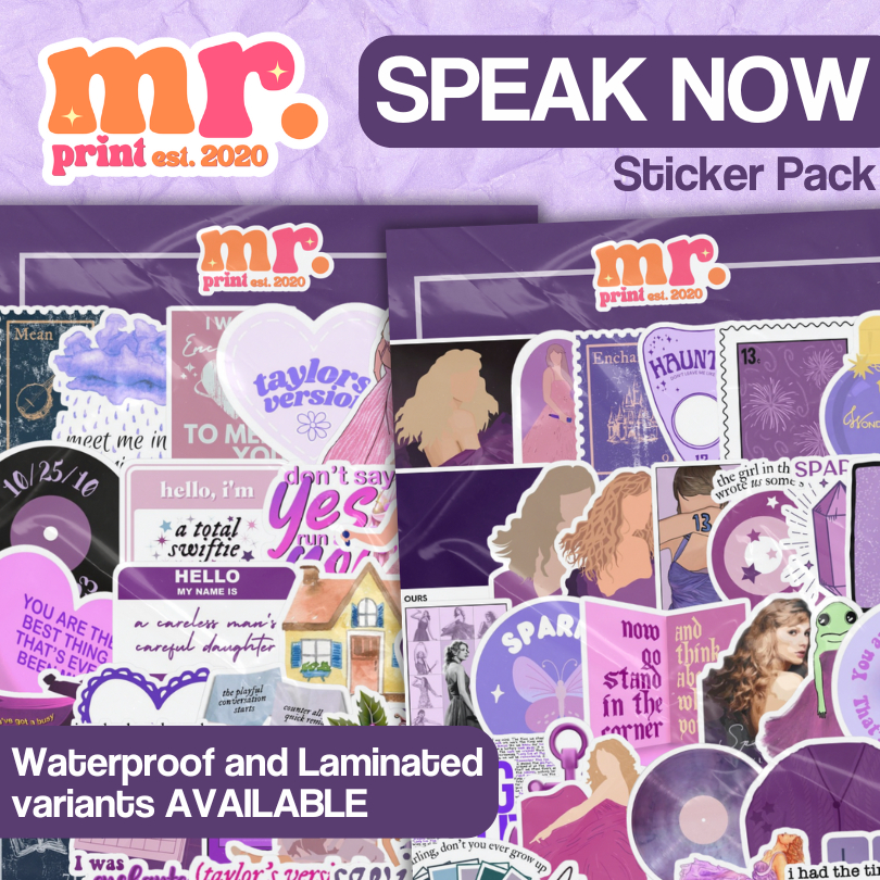 SPEAK NOW TAYLORS VERSION STICKERS | SPEAK NOW ERA | WATERPROOF ...