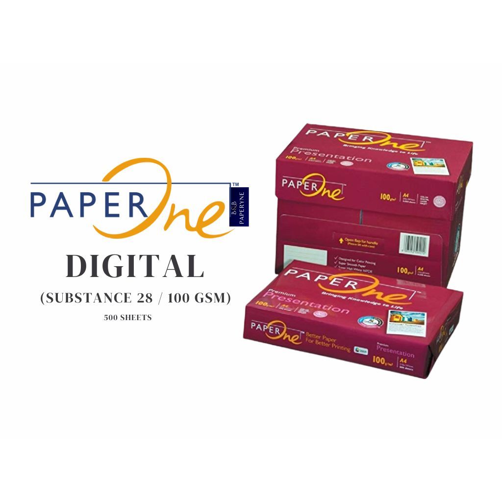 PaperOne Bond Paper - Short/Qto, Long/F4, A4 Digital Paper 100 gsm ...