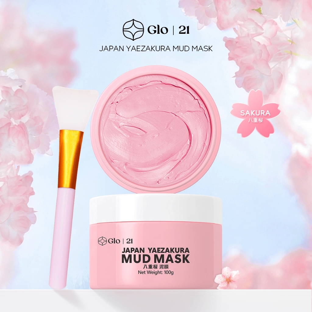 (GLO21)JAPAN YAEZAKURA MUD MASK Deep Clean Whitening Remove Blackhead ...