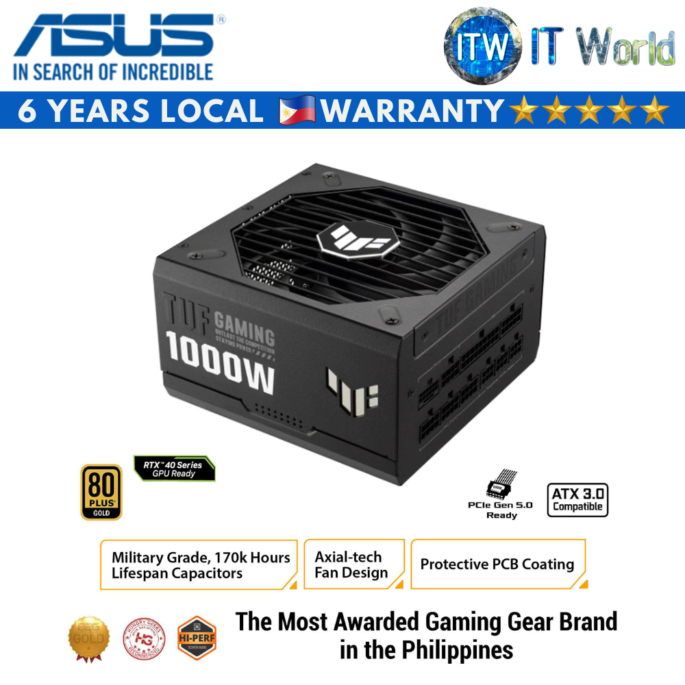 ASUS TUF Gaming 1000W 80+ Gold ATX Fully Modular PSU (TUF Gaming 1000W ...