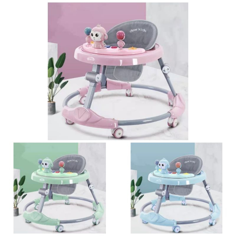 #506 BABY WALKER Adjustable and Safety Learning Walker (MONKEY)6 and up ...