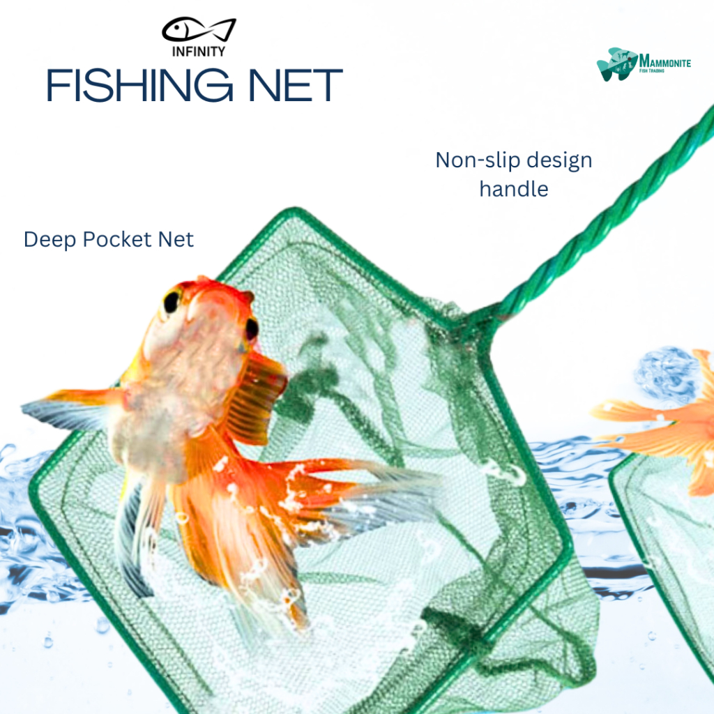 Infinity Aquarium Fish Net for Tropical and Big Fish 7-Sizes High ...