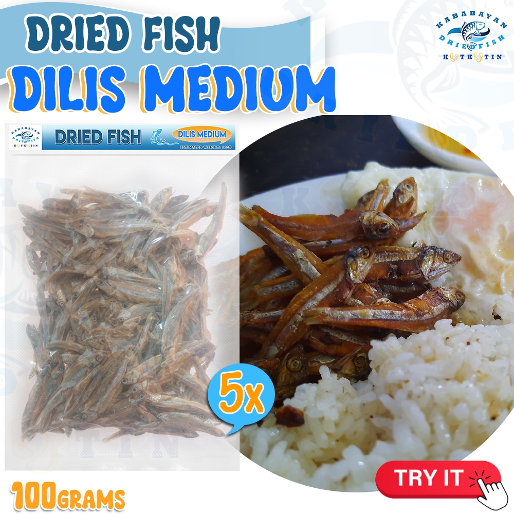 Dried Fish Dilis Medium 500grams / Dried Anchovies / Gourmet Dried Fish ...